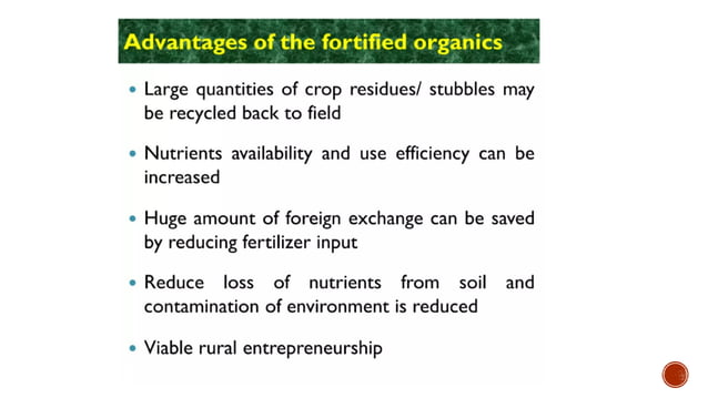Organic manure introduction, types and production, | PPTX
