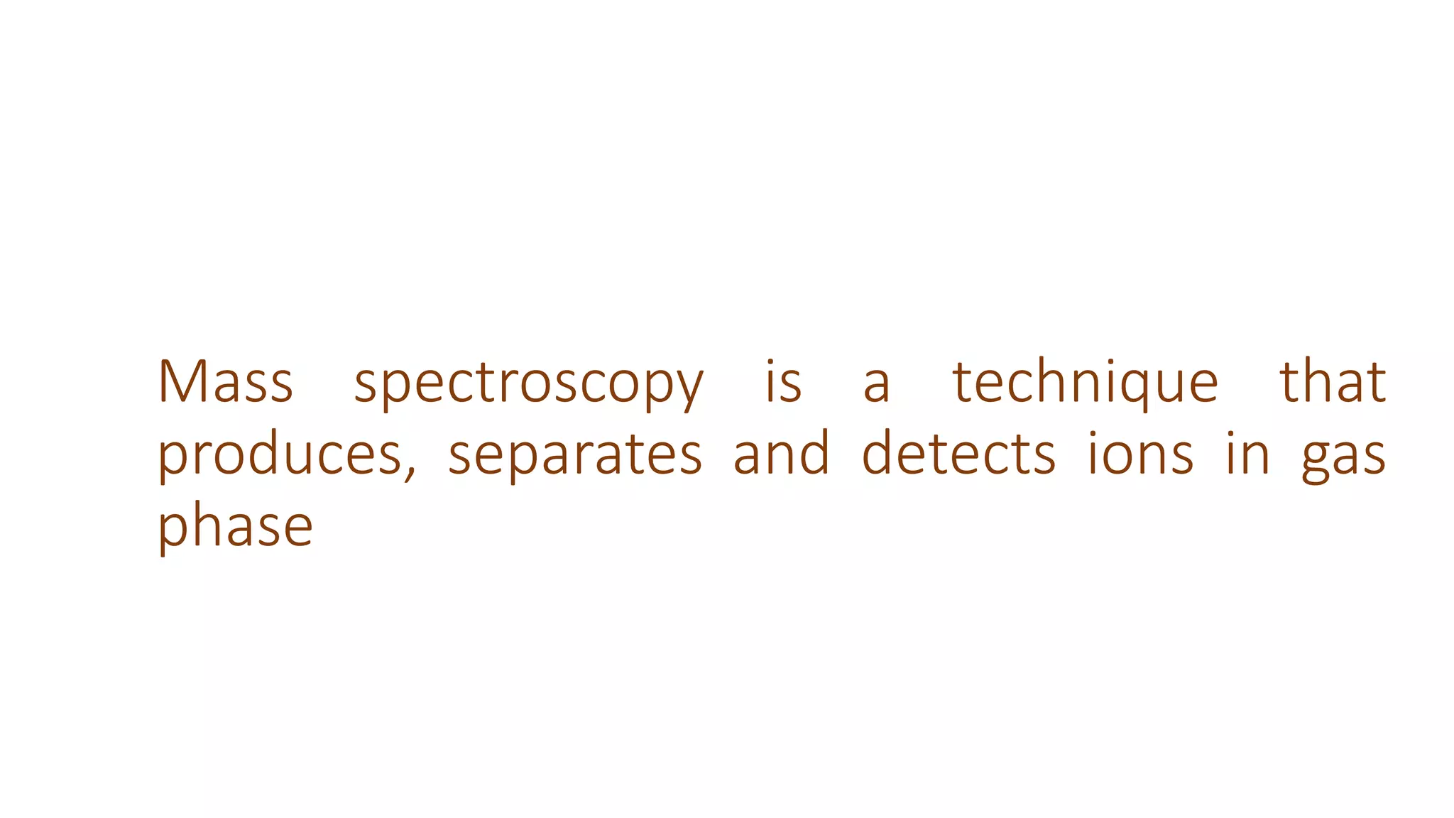 Organic Mass Spectroscopy Ppt