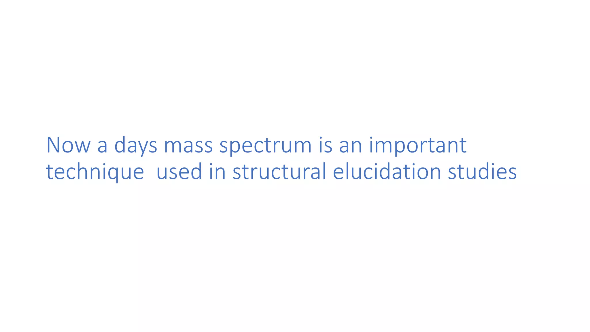 Organic Mass Spectroscopy Ppt