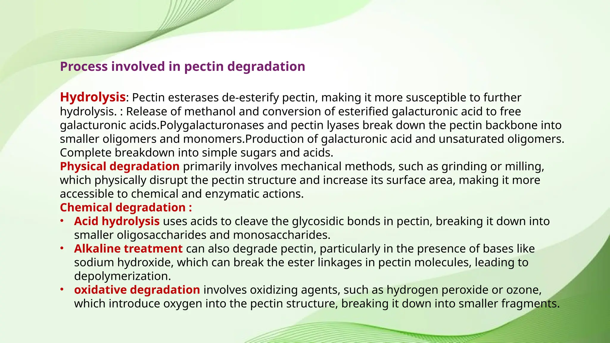 Degradation of Organic Matter -Lignin, Cellulose, Pectin,Hemicellulose | PPTX