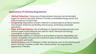 Degradation of Organic Matter -Lignin, Cellulose, Pectin,Hemicellulose ...