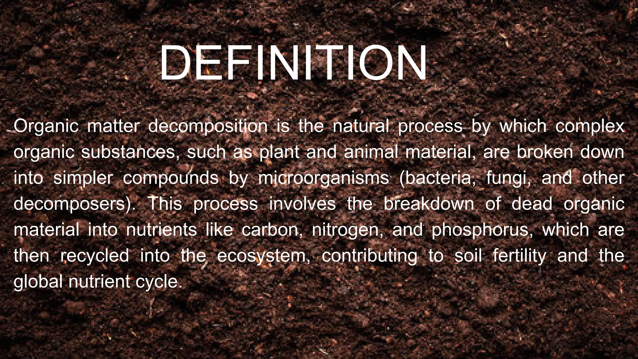 Organic Matter Decomposition Hema From Department Of Microbiology .pdf