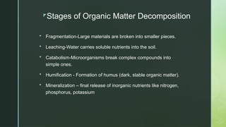 Organic matter and Decomposition....pptx