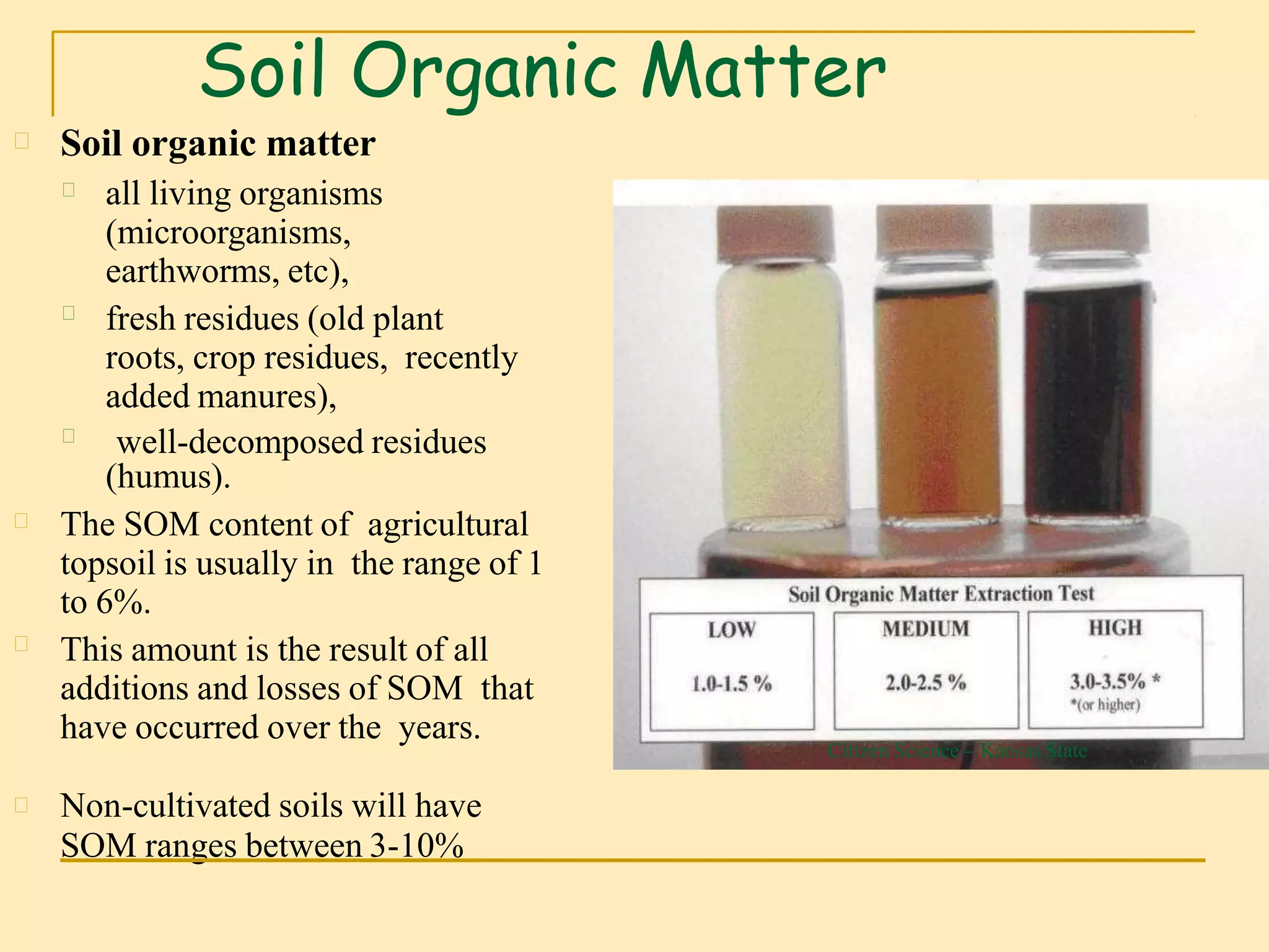 Organic matter in soil | PPTX