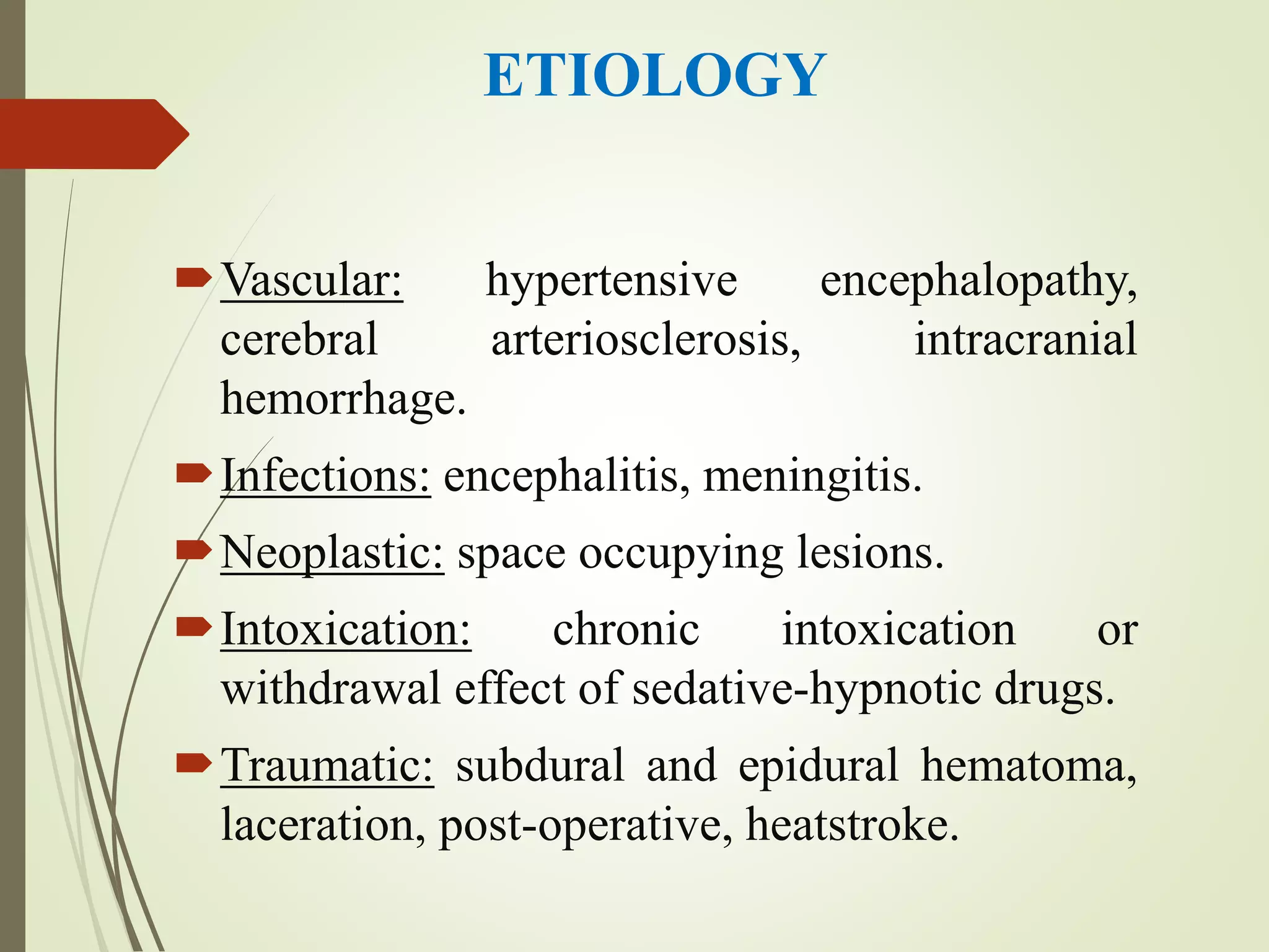Organic mental disorder | PPTX