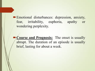 Organic mental disorder | PPTX