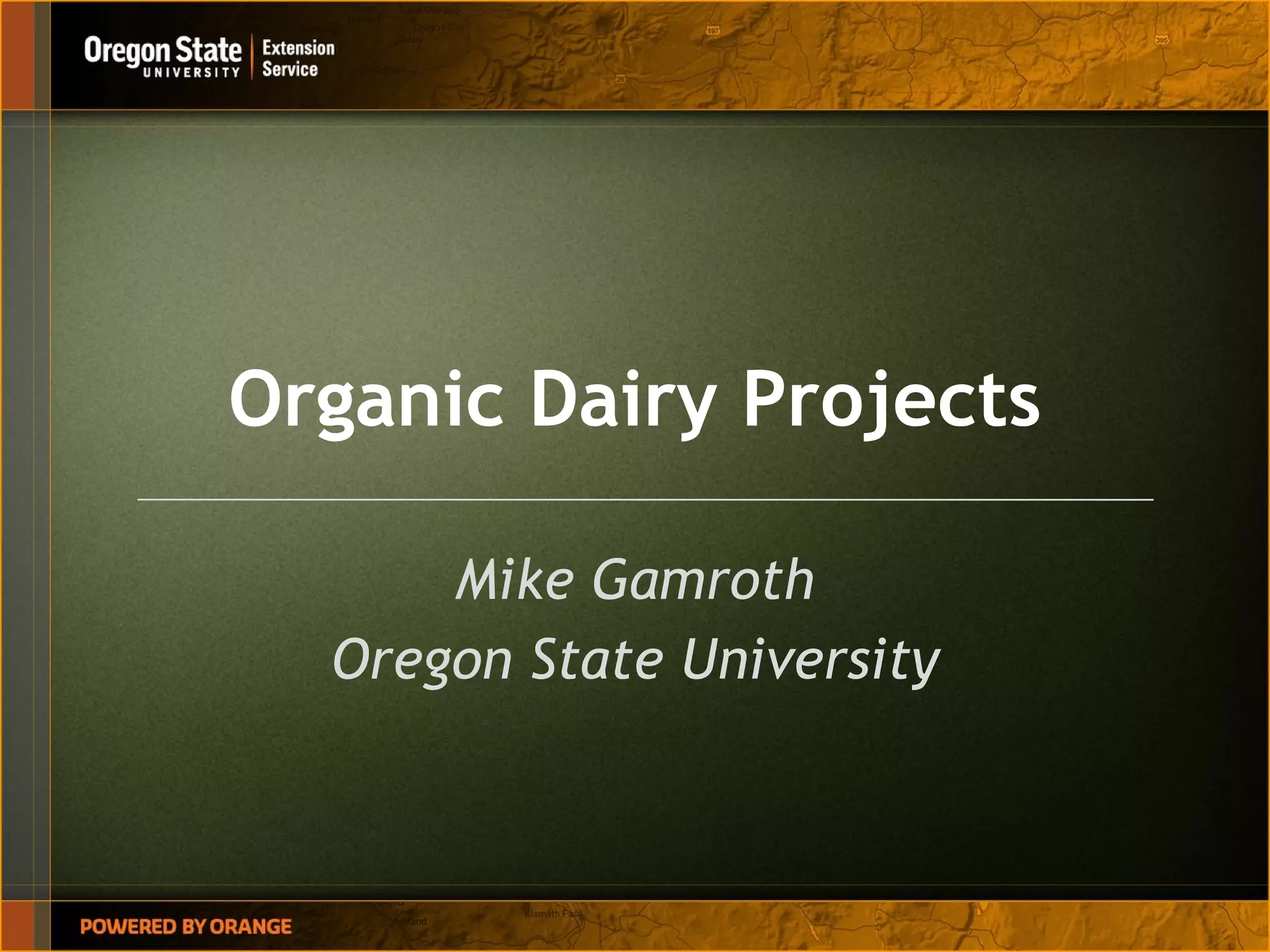 Organic Diary Products | PPT
