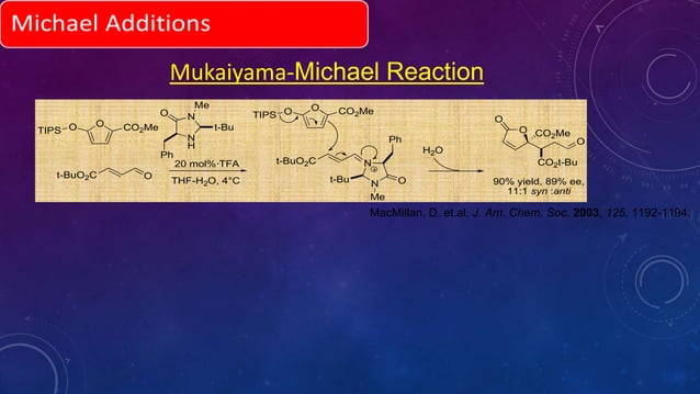 Michel Addition | PPTX | Chemistry | Science