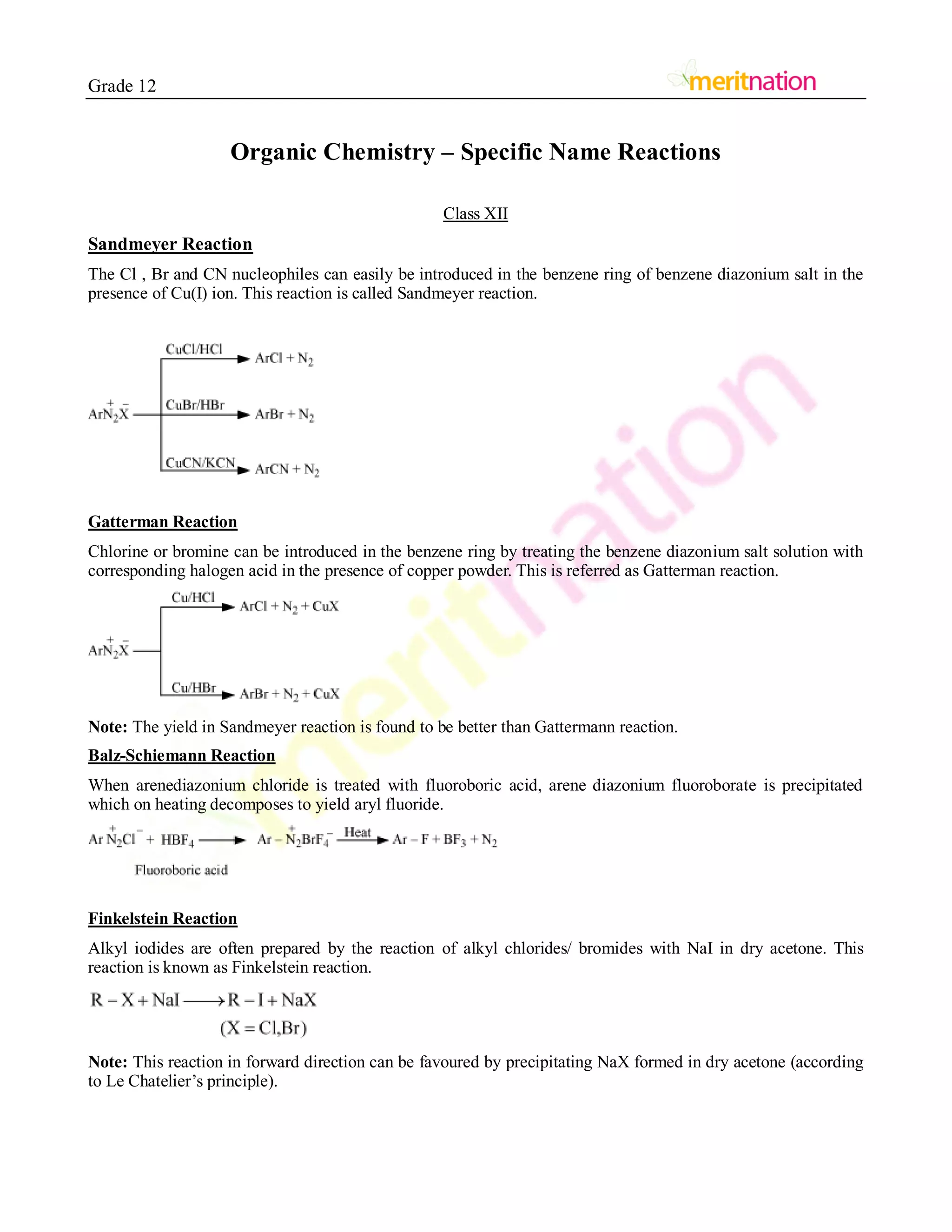 Organic name reaction | PDF