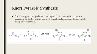 Synthesis , mechanism and application of Organic Name reaction.pptx