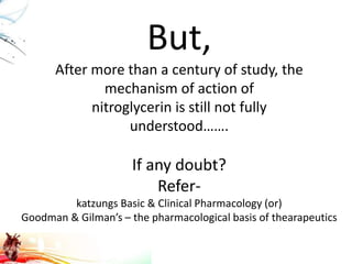 Organic nitrates - pharmacology | PPTX