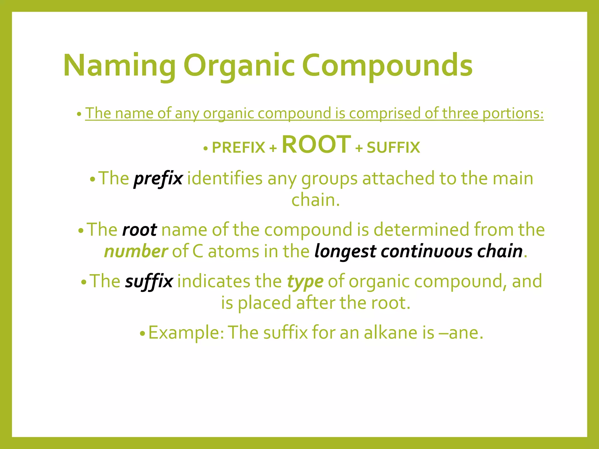 Organic nomenclature | PPT