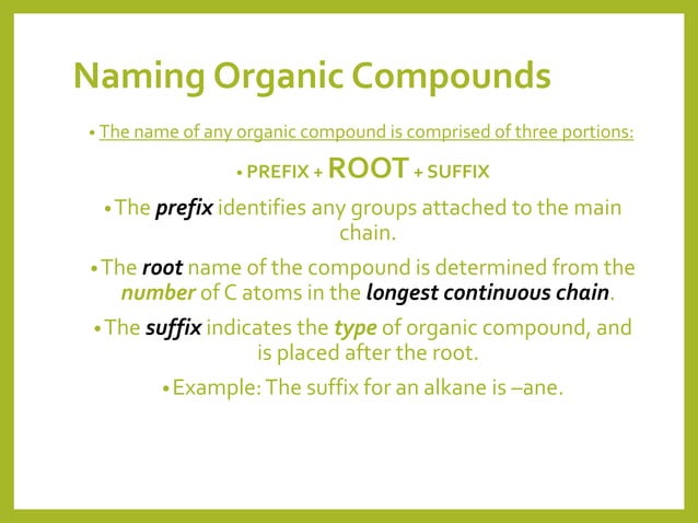 Organic nomenclature | PPT