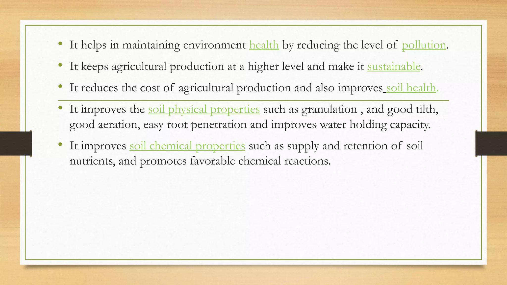 Organic farming , Definition , principle, objectives and scope in India ...