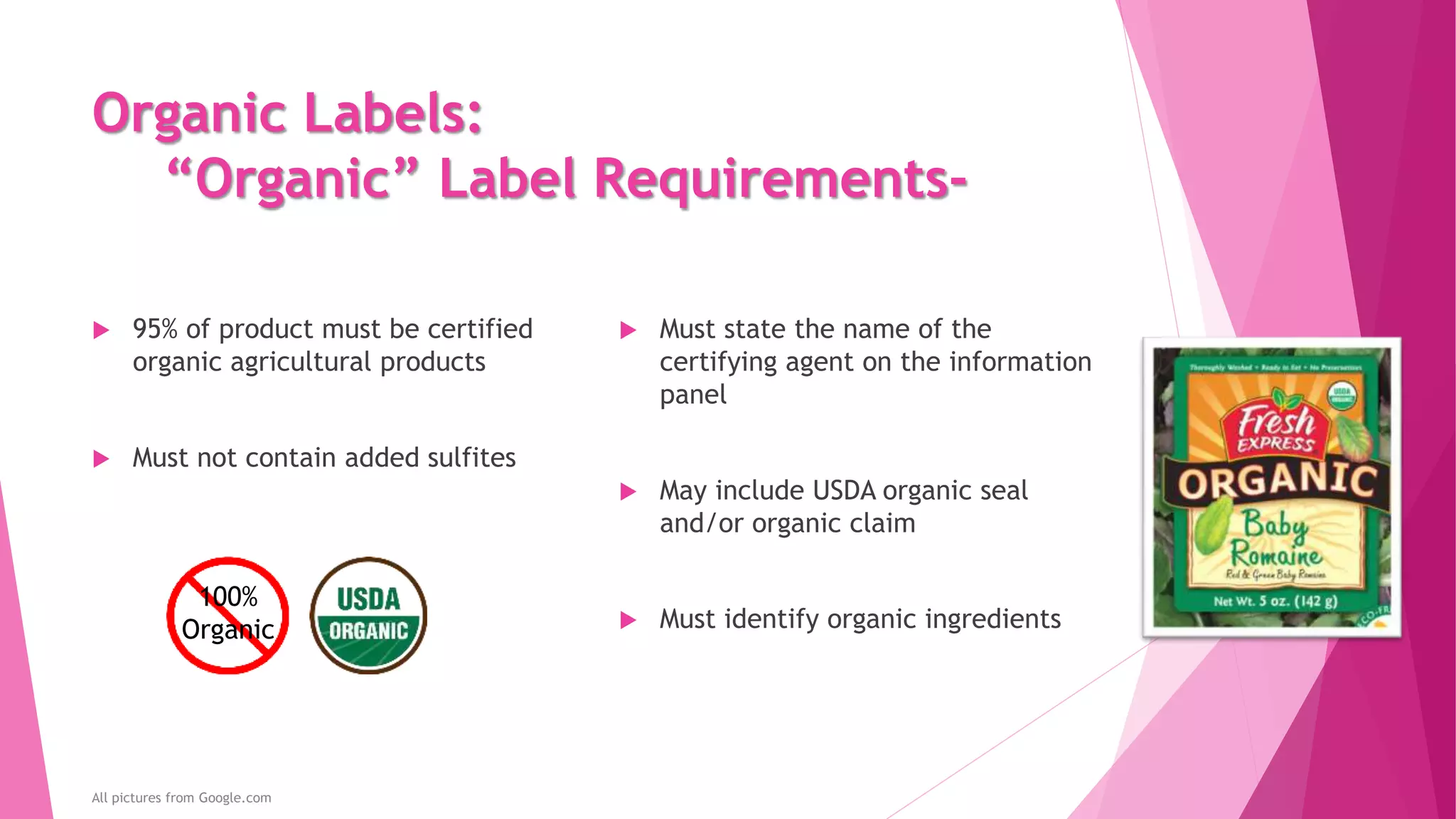 Organic Food Industry pt 2 of 6 | PPTX