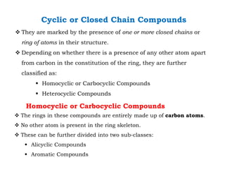Classification of organic compounds | PDF