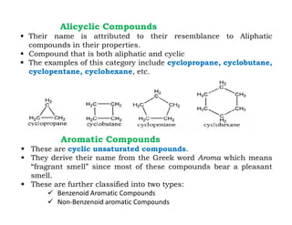 Classification of organic compounds | PDF
