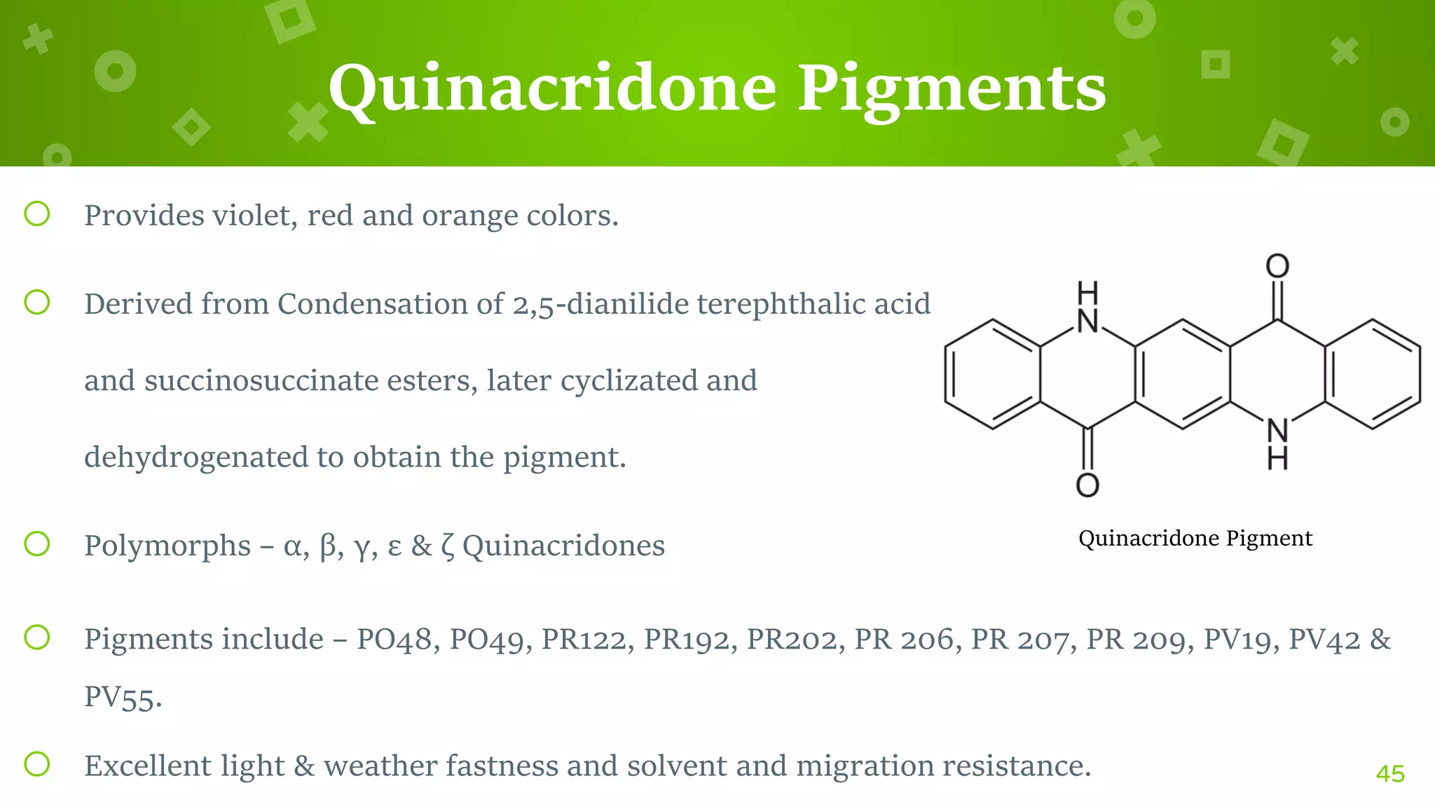 Organic pigments | PDF