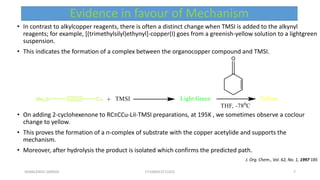1,4- Addition of copper acetylides to unsaturated ketones | PPTX