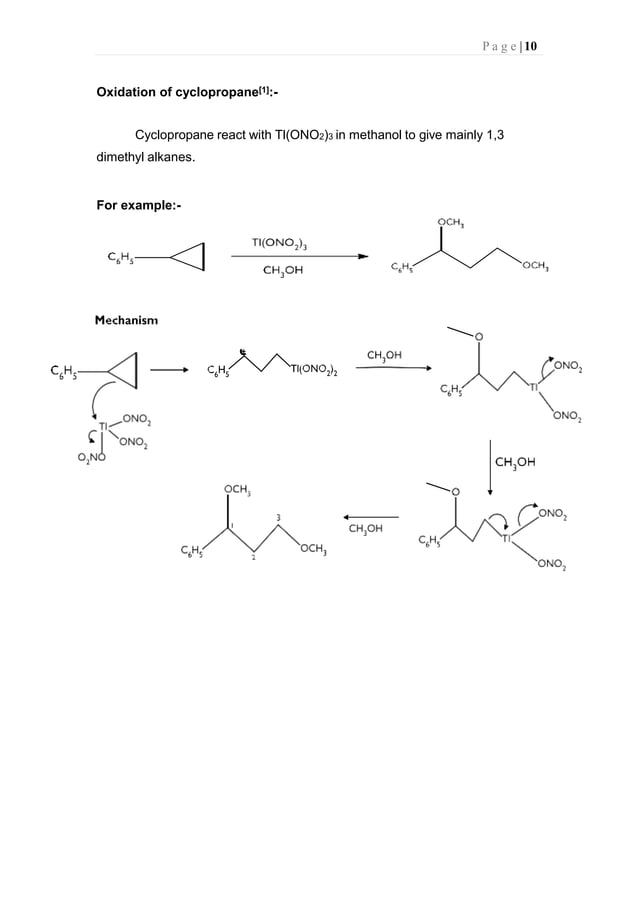 Oxidation by thallium nitrate | PPTX | Chemistry | Science