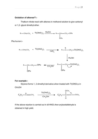 Oxidation by thallium nitrate | PPTX