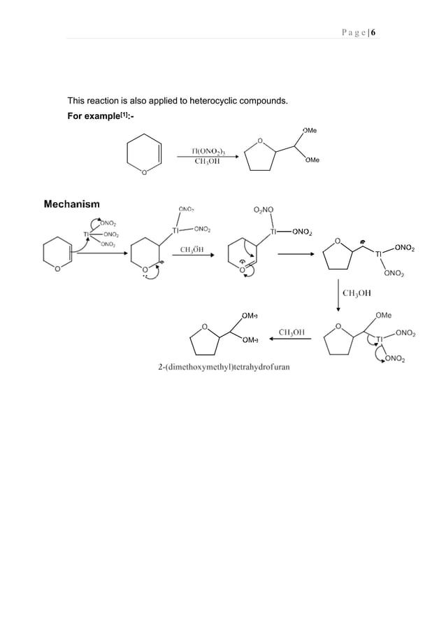 Oxidation by thallium nitrate | PPTX | Chemistry | Science