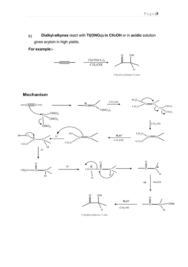 Oxidation by thallium nitrate | PPTX | Chemistry | Science