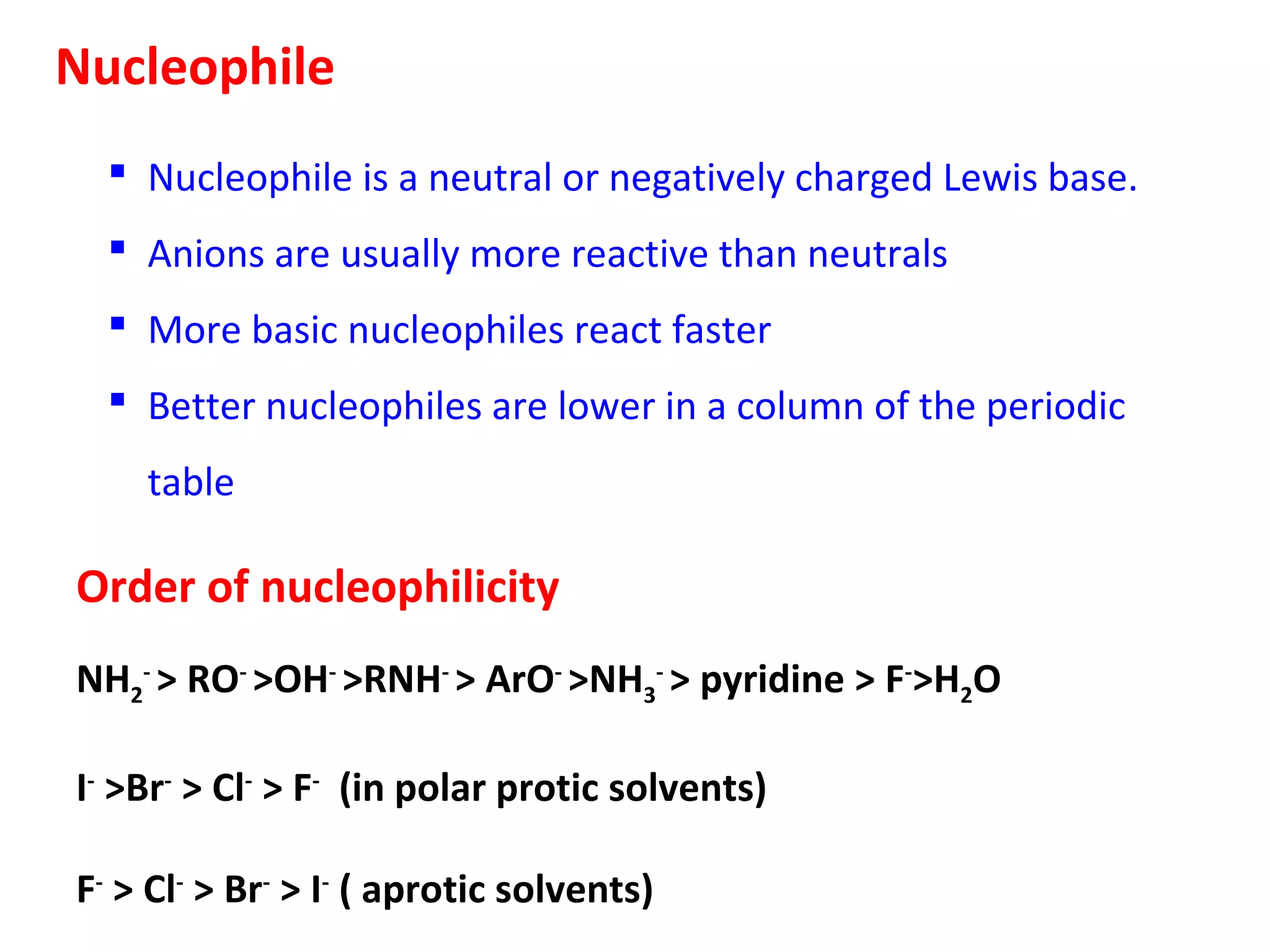 Organic reaction mechanism | PPT