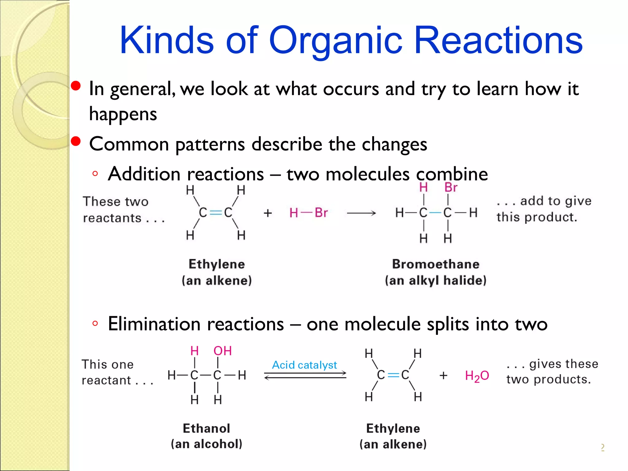 Organic reaction mechanism full | PPT