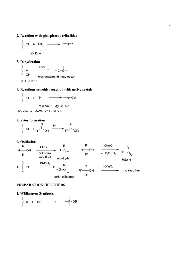 Organic reactions | PDF