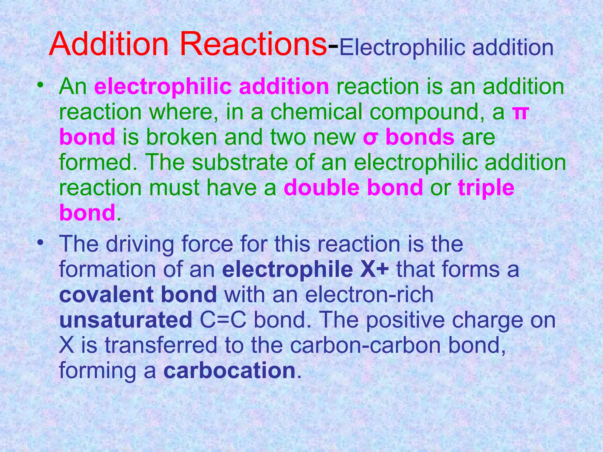 Organic reactions and mechanisms | PPT