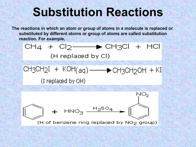 Organic reactions and mechanisms | PPT | Chemistry | Science