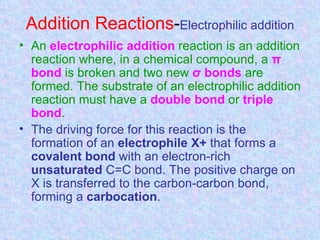 Organic reactions and mechanisms | PPT