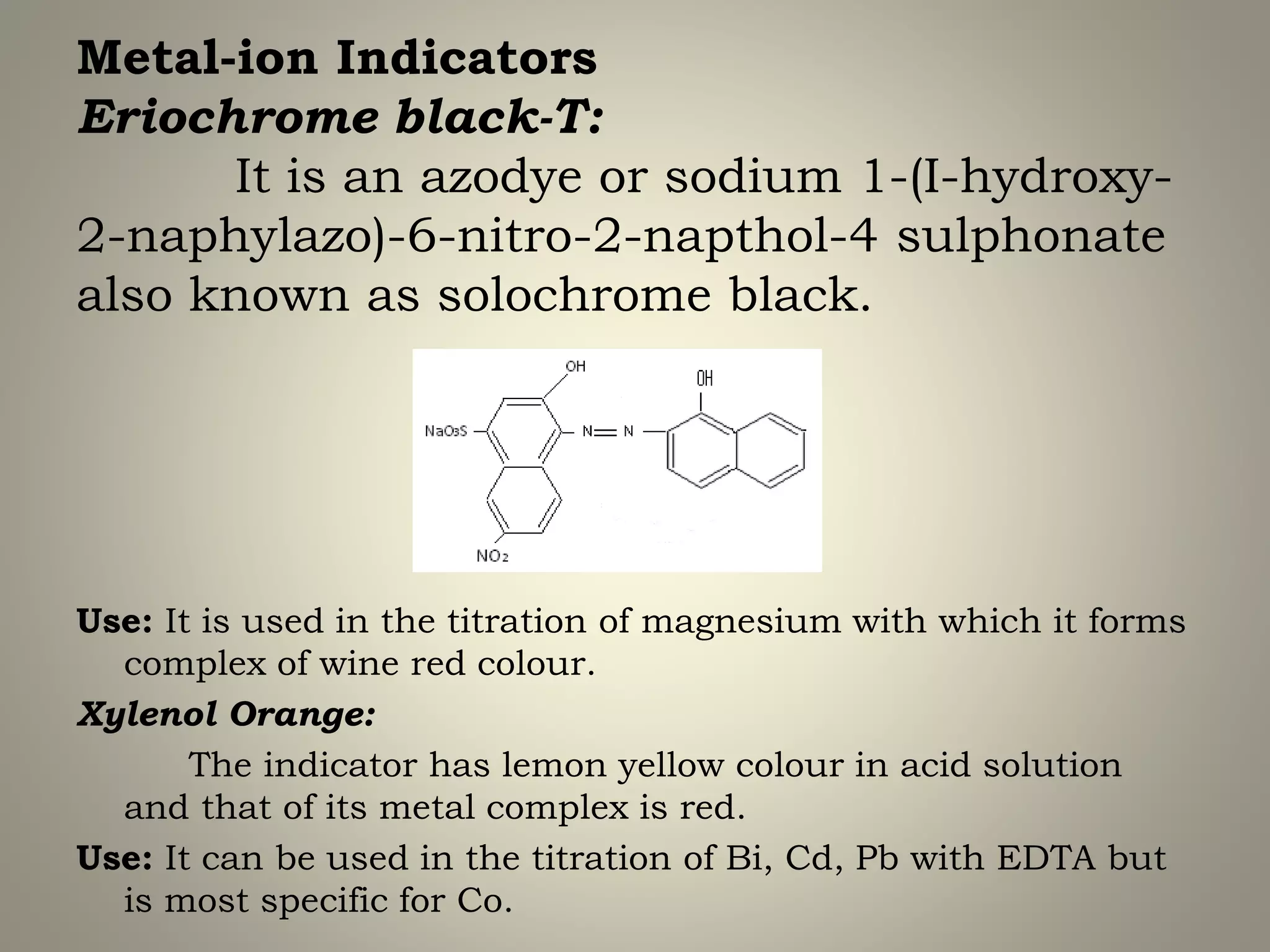Organic reagents used in inorganic analysis | PPTX
