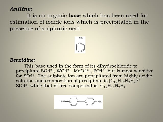 Organic reagents used in inorganic analysis | PPTX | Chemistry | Science