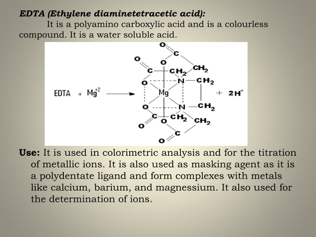 Organic reagents used in inorganic analysis | PPTX | Chemistry | Science