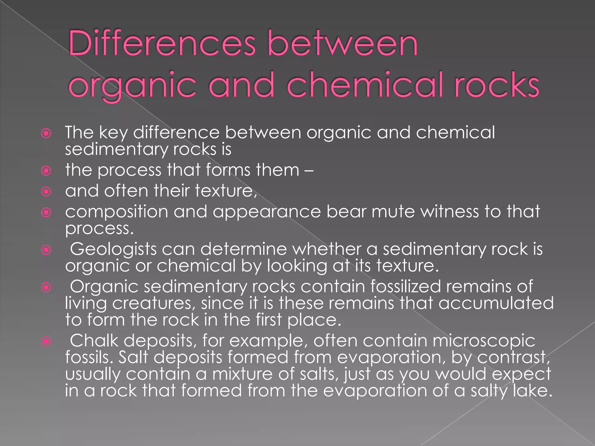 Organic rocks and fossil fuels | PPTX