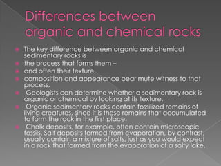 Organic rocks and fossil fuels | PPTX