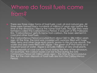 Organic rocks and fossil fuels | PPTX