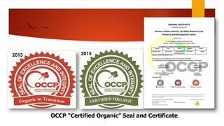 Organic seed production systems for field legumes and lowland ...