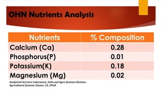 Organic seed production systems for field legumes and lowland ...