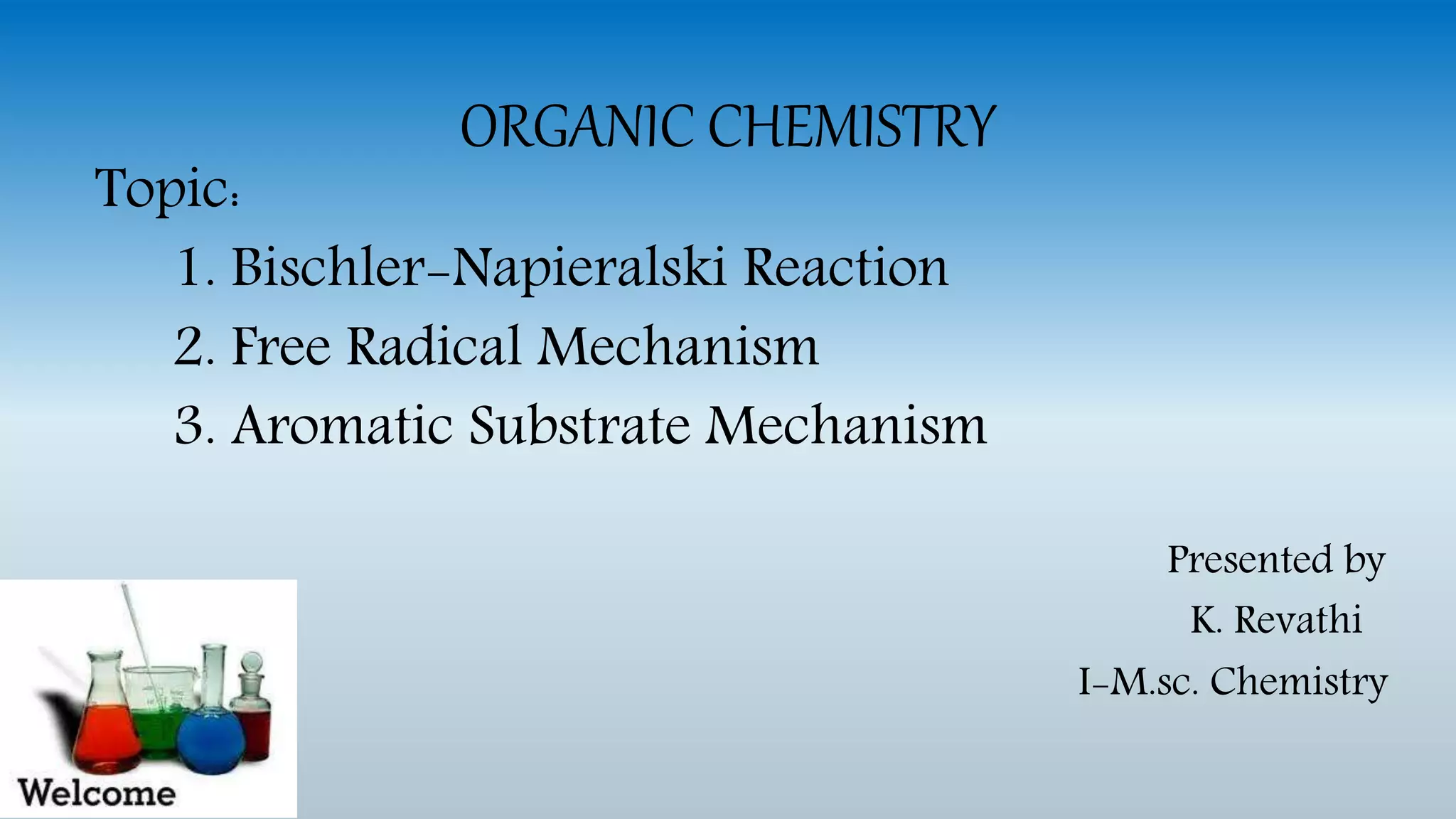 organic chemistry | PPT | Free Download