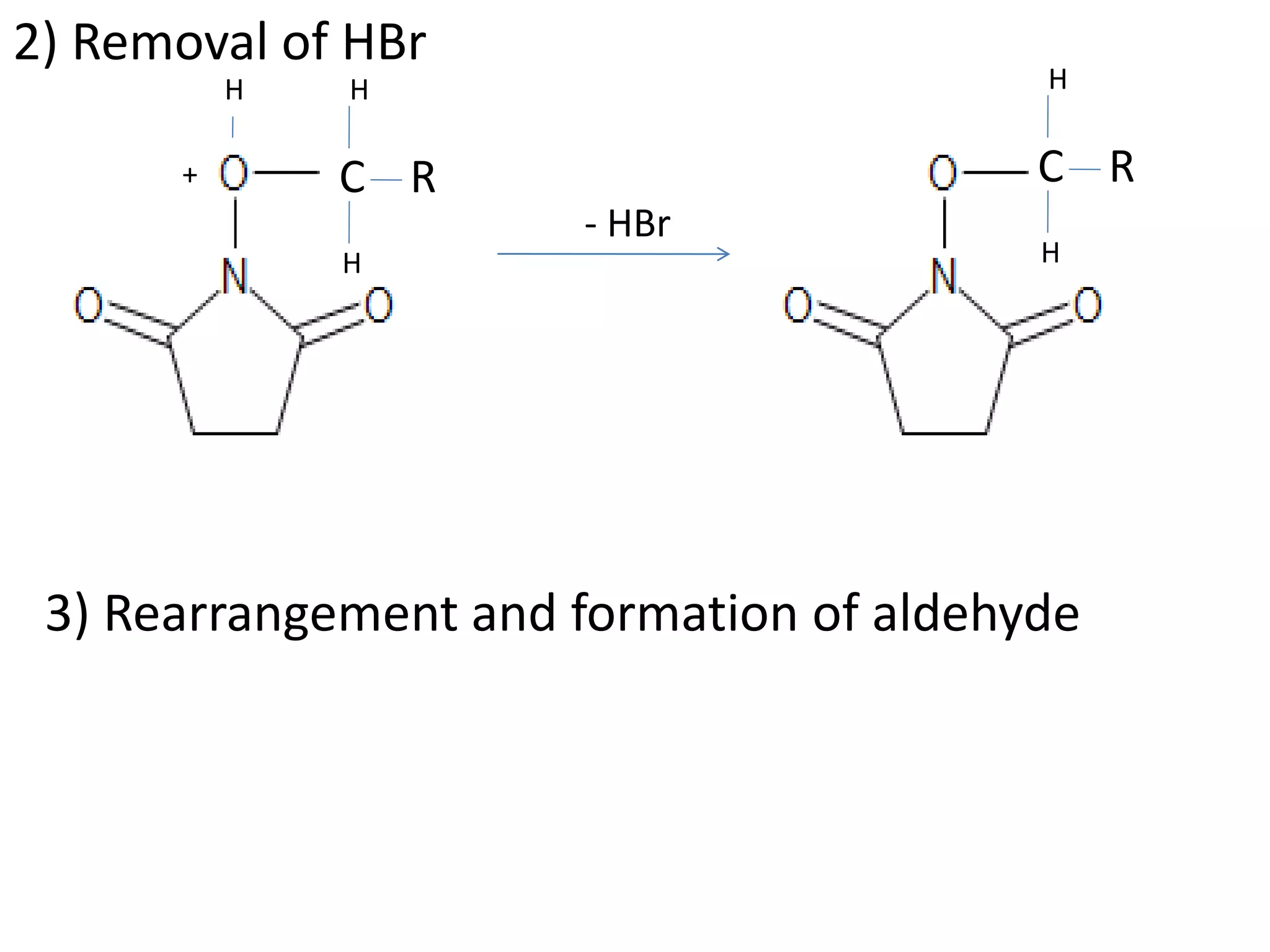 oxidation reaction mechanism by reagent n-bromosuccinimide,hydrogen ...