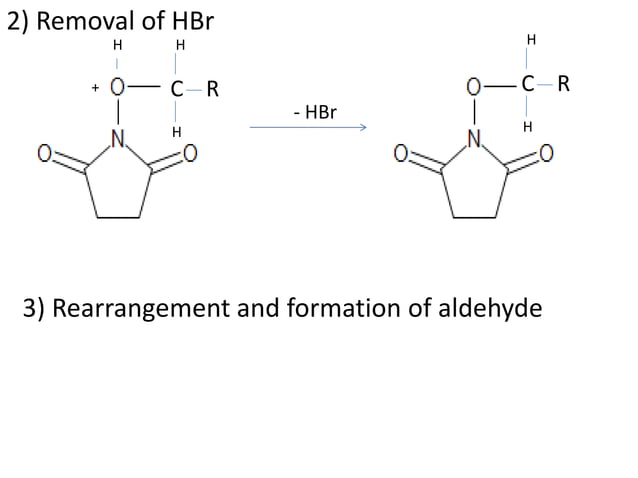 oxidation reaction mechanism by reagent n-bromosuccinimide,hydrogen ...
