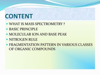 MASS SPECTROMETRY | PPT