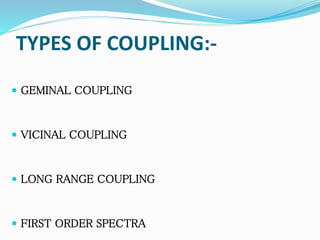 NMR SPECTROSCOPY | PPTX | Chemistry | Science