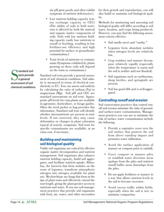 Soil Management: National Organic Program Regulations | PDF
