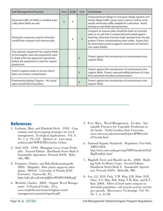 Soil Management: National Organic Program Regulations | PDF