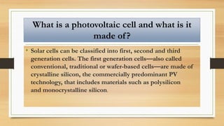 Organic solar cell material | PPTX