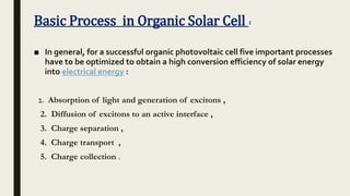 Organic Solar Cell by Suraj Bhakta | PPTX
